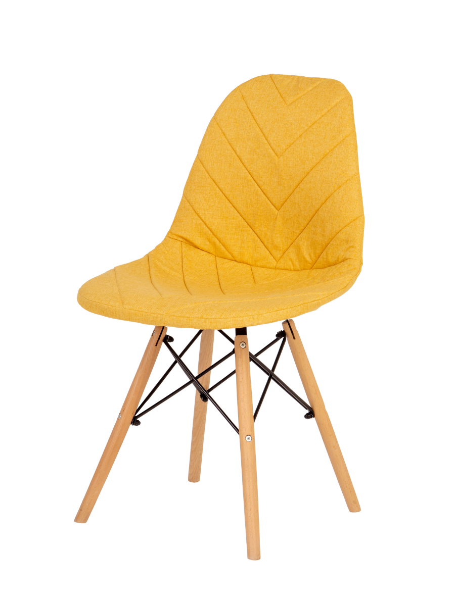 Чехол LuxAlto на стул со спинкой Eames, Aspen, Giardino, Желтый, 1 шт. (11505)