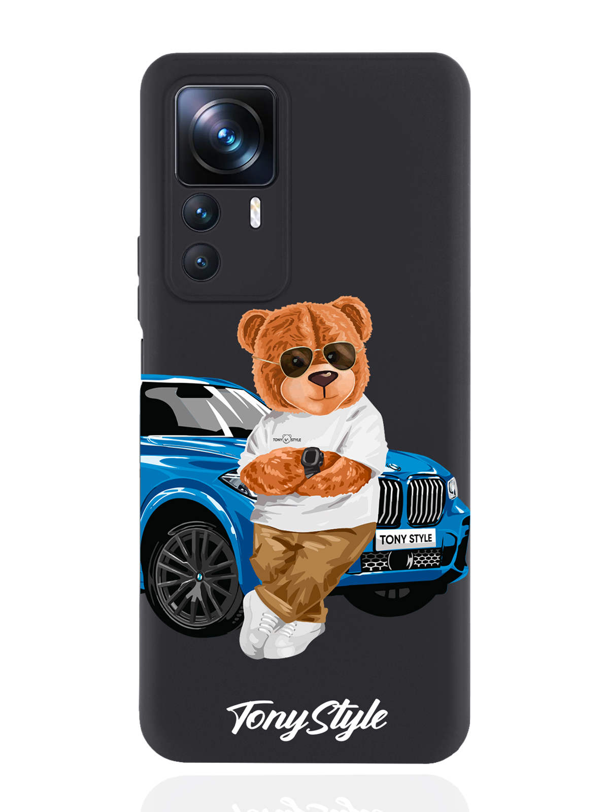 Чехол Tony Style для Xiaomi 12T Tony Style с машиной черный