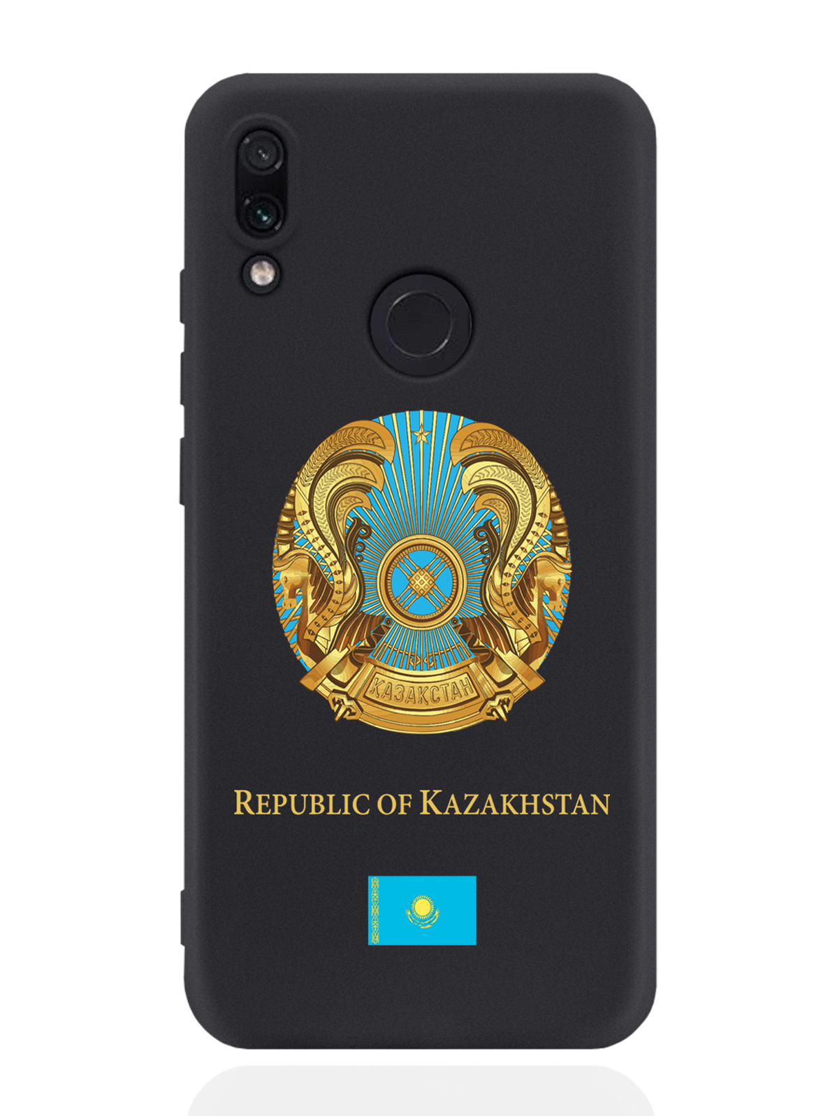Чехол SignumCase для Xiaomi Redmi Note 7 Герб Казахстана черный