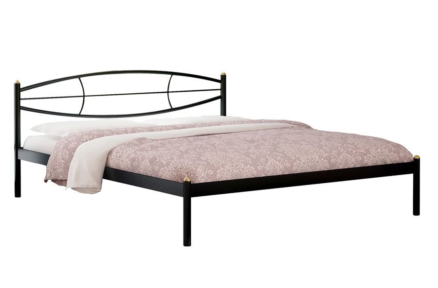 Кровать двухспальная RB Аура 140х200 черный