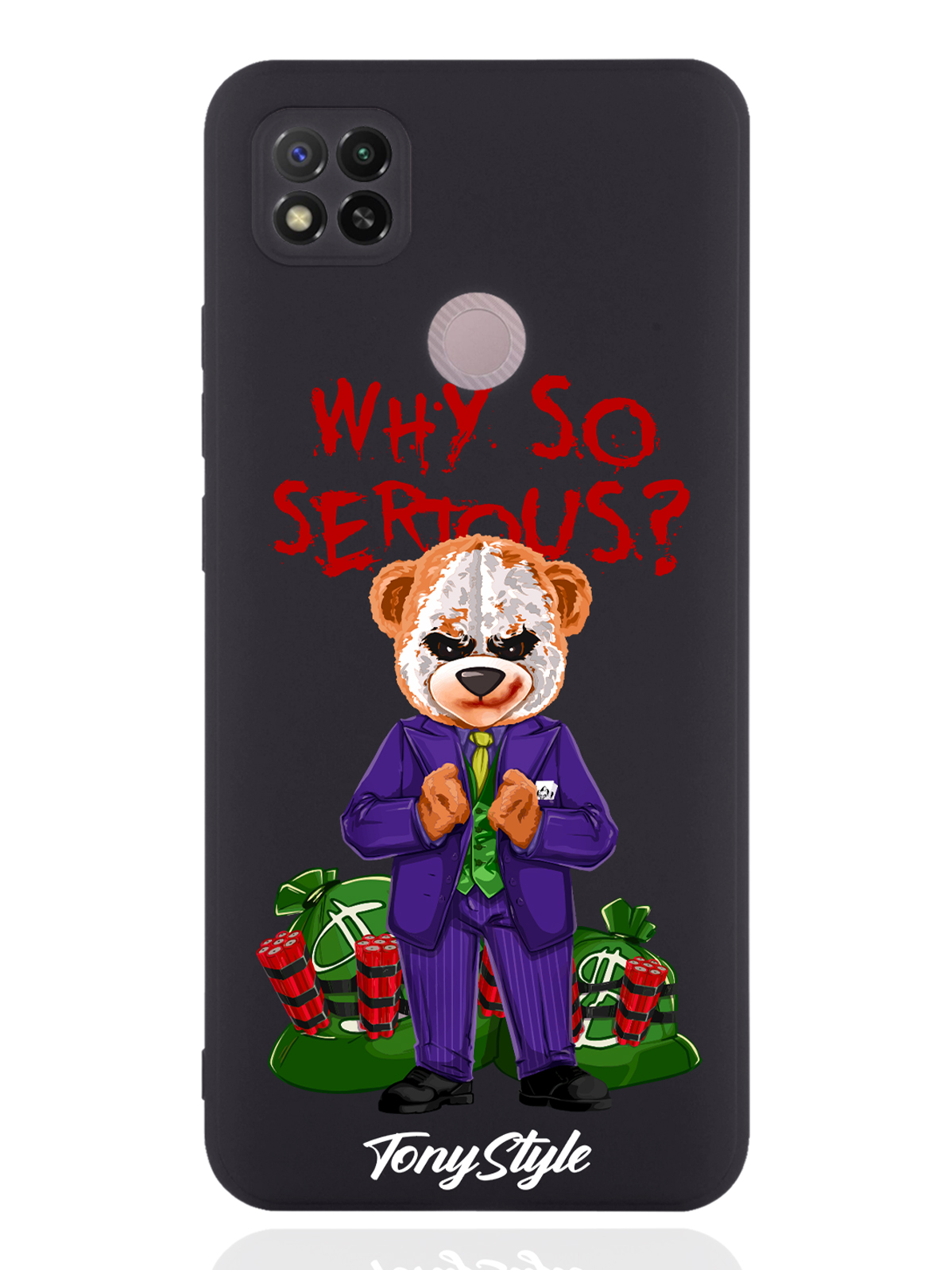 Чехол Tony Style для Xiaomi Redmi 9C Tony Style Джокер Joker Why so serious черный