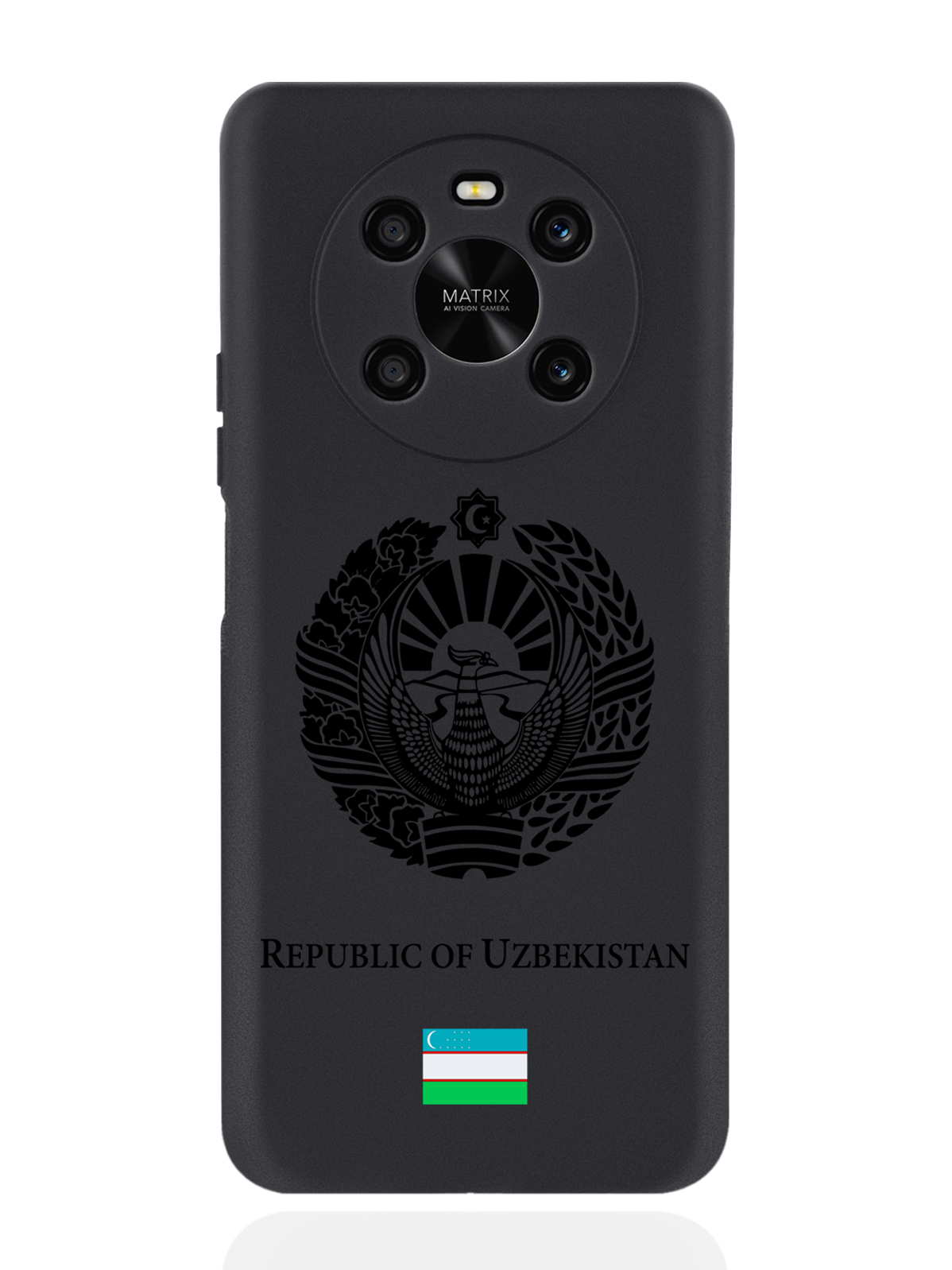 Чехол SignumCase для Honor X9 Черный лаковый Герб Узбекистана черный