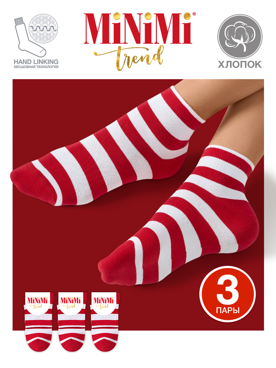 Комплект носков женских Minimi Basic SNL-517248 красных 39-41