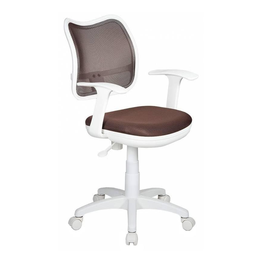 Компьютерное кресло Бюрократ CH-W797/BR/TW-14C, белый/коричневый