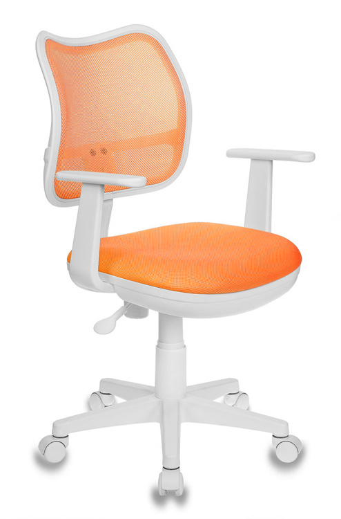 Компьютерное кресло Бюрократ CH-W797/OR/TW-96-1, белый/оранжевый