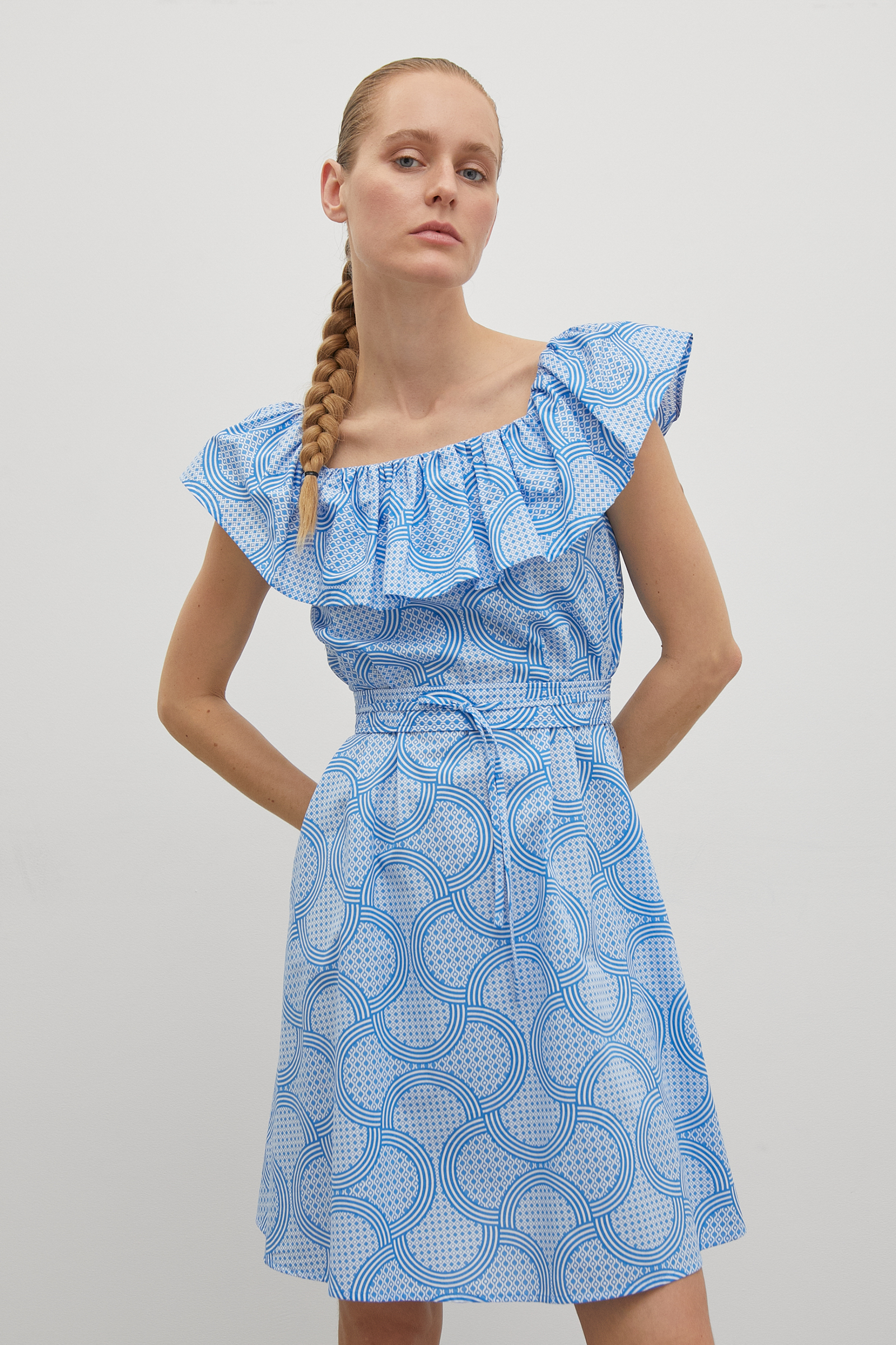 Платье женское Finn Flare FSD11015R синее L