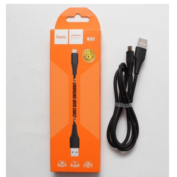 Кабель USB Micro USB Hoco X32 1M 2.4A Hoco черный