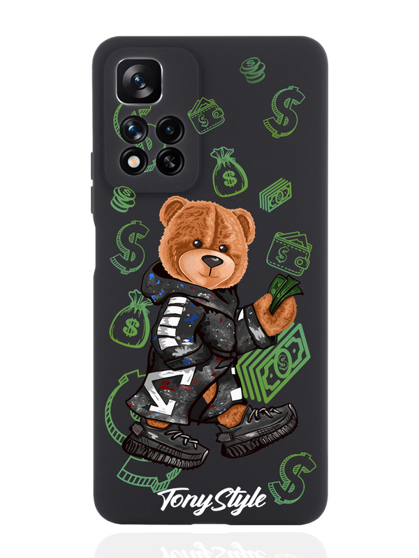 Чехол Tony Style для Xiaomi Redmi Note 11 Pro Plus 5G Tony Style Деньги черный