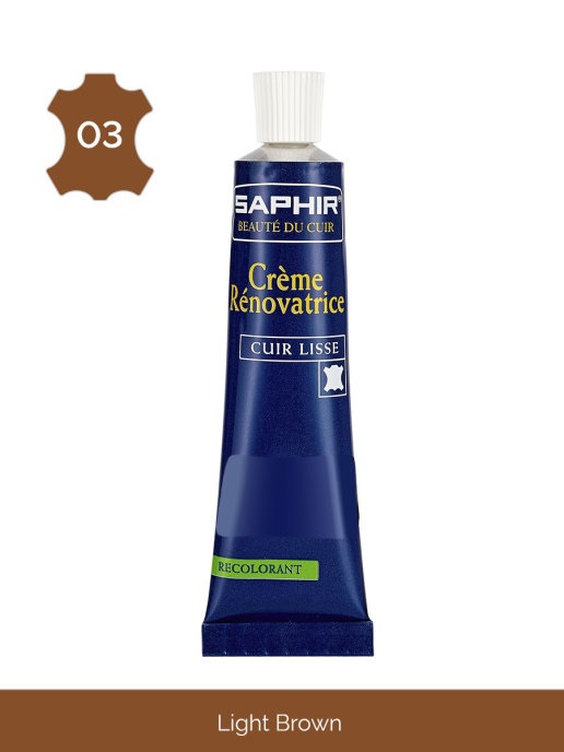 Восстановитель кожи Saphir Creme RENOVATRICE (light brown) светло-коричневый 25 мл