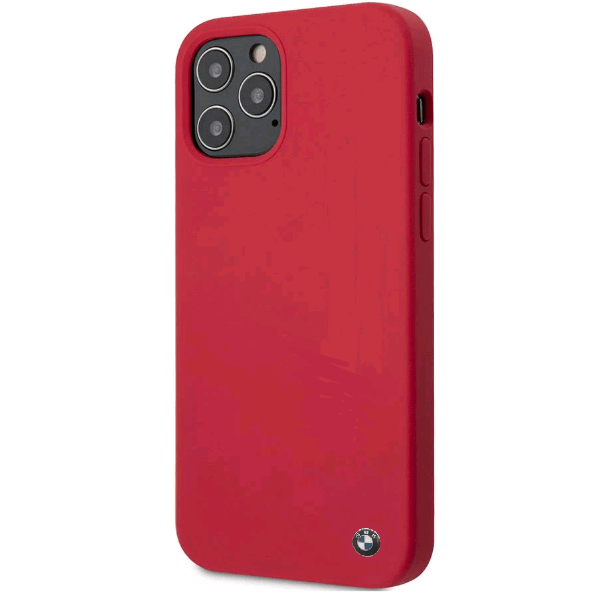 Чехол iPhone 12 Mini BMW silicone, красный