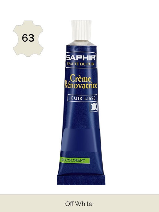 Восстановитель кожи Saphir Creme RENOVATRICE (off white) грязно-белый 25 мл
