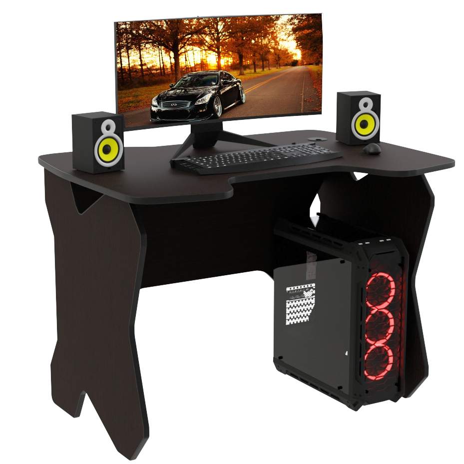Компьютерный геймерский стол PROGamer Скай 110х72х75 венге/черный