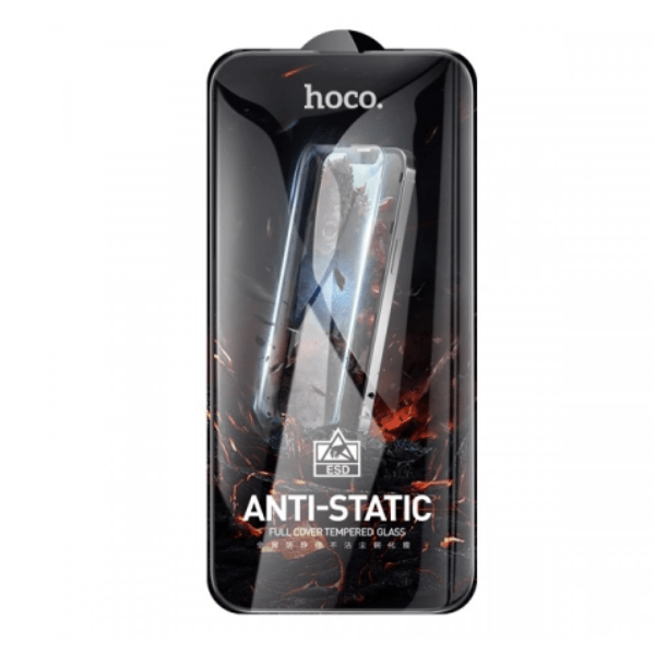 Защитное стекло Hoco для iPhone 14 Pro Max Full Screen HD Anti-Static G10 Black