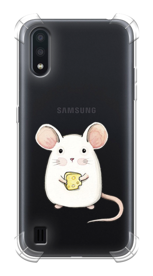 Чехол Awog на Samsung Galaxy A01 "Мышка"