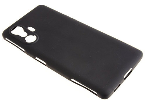 Силиконовый чехол TPU Case матовый для Xiaomi Poco F3 GT черный
