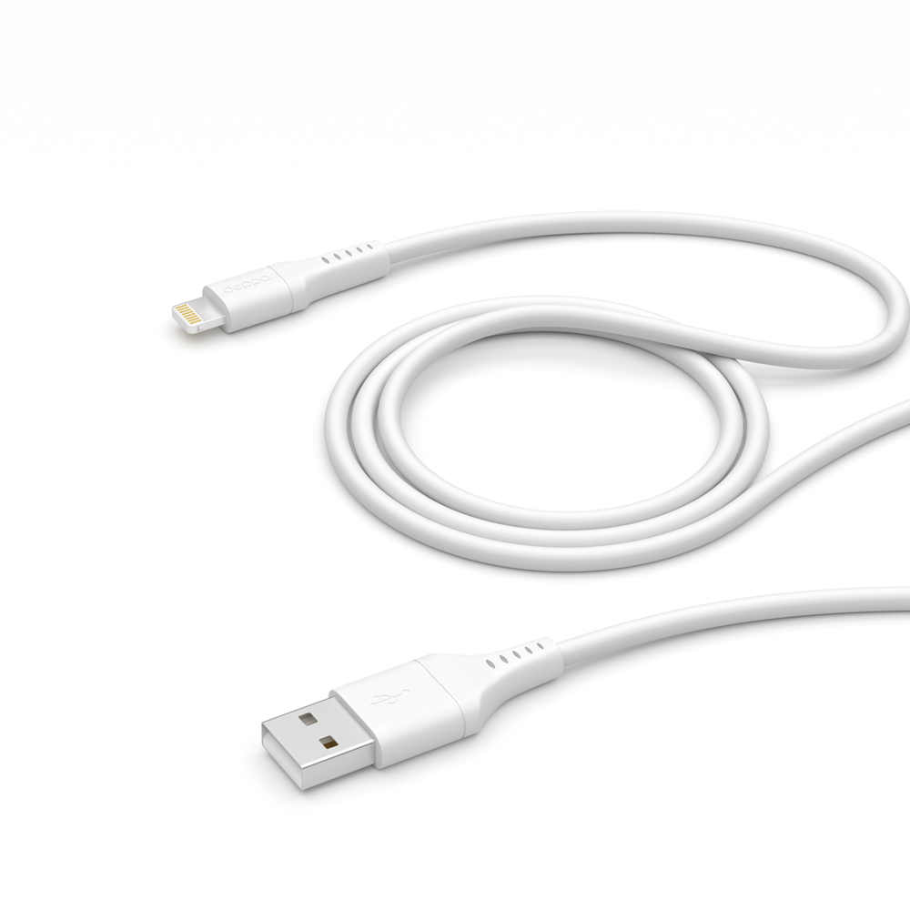 Deppa Кабель для Apple Lightning MFI Deppa 2м белый 72385