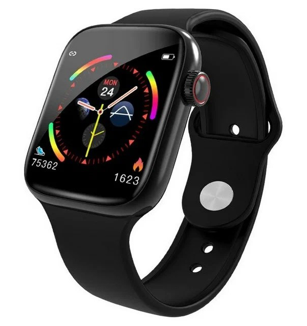 Смарт-часы Умные часы Smart Watch W4 черный/черный