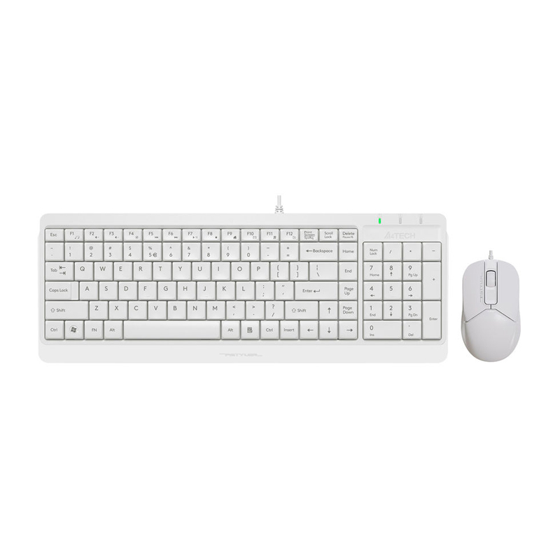 Комплект клавиатура и мышь A4Tech Fstyler F1512 White