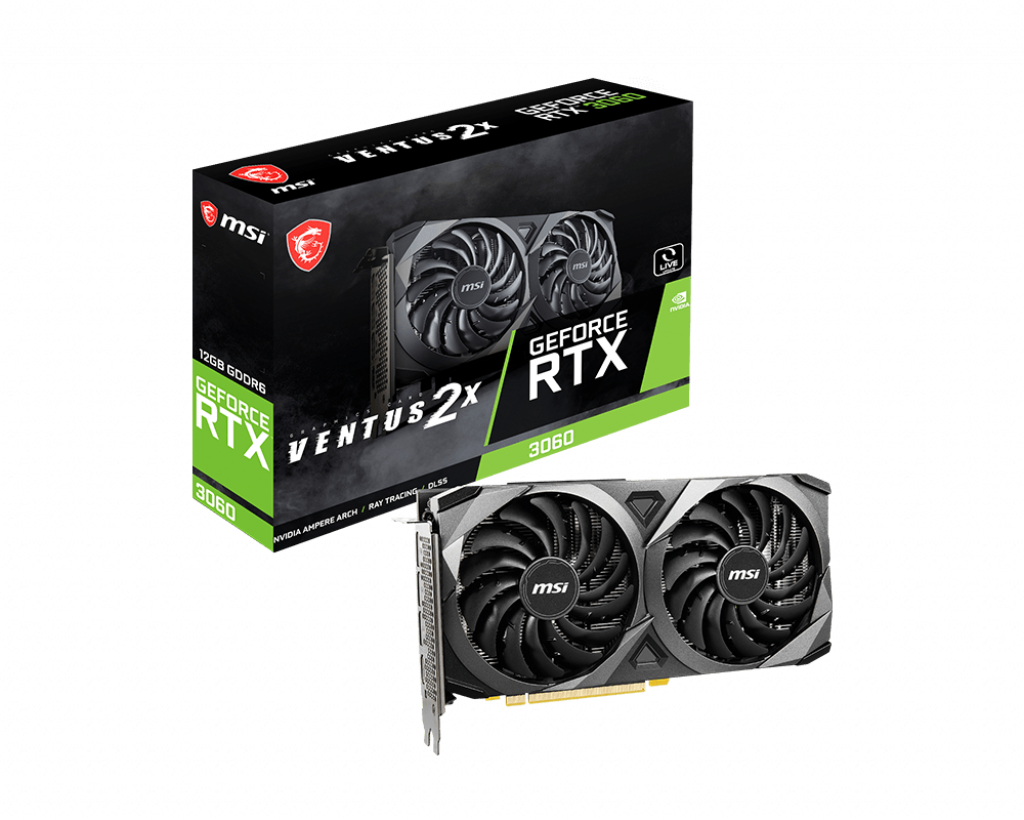 Видеокарта MSI NVIDIA RTX3060 Ventus 2X (RTX 3060 VENTUS 2X 12G)