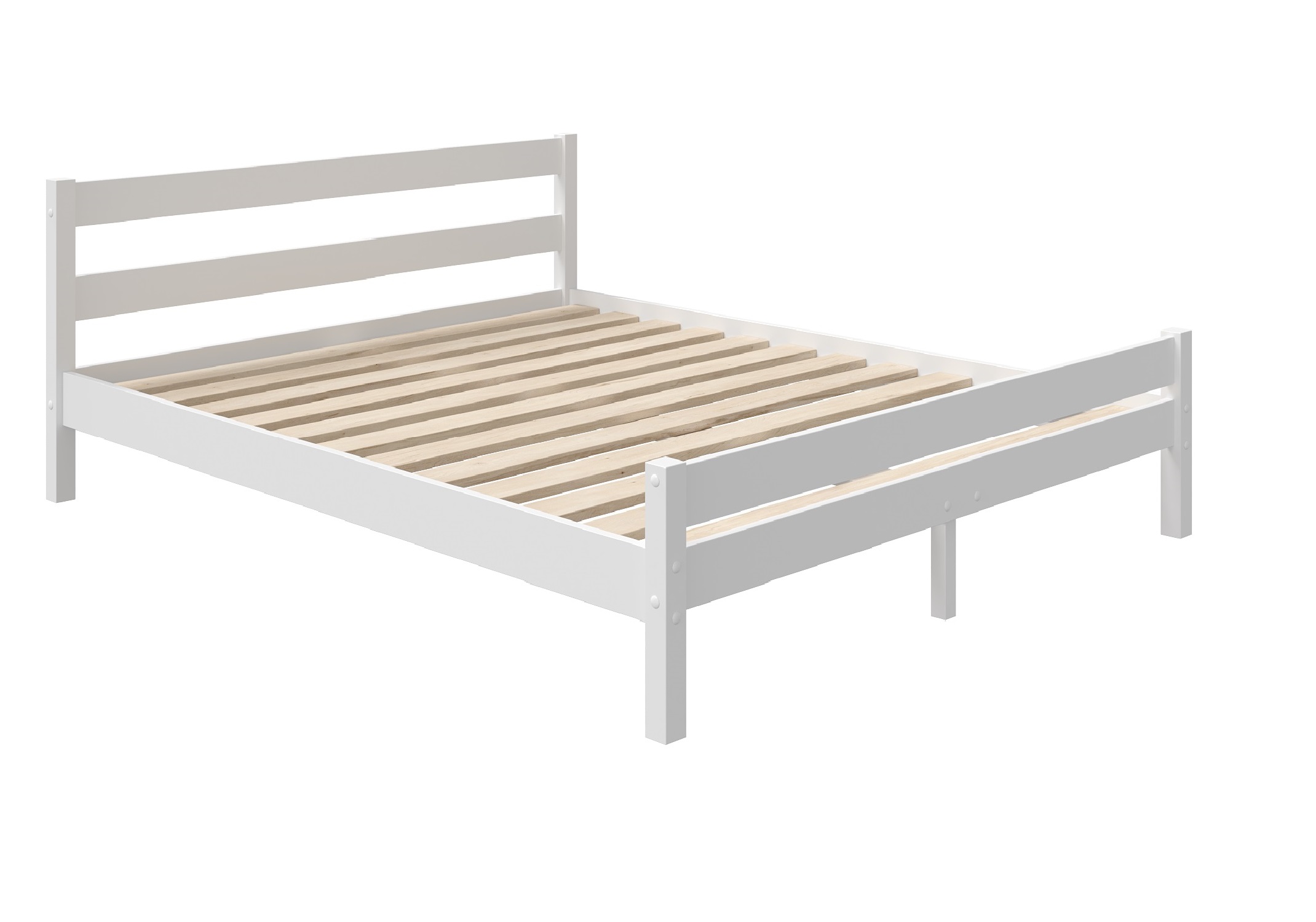 Кровать двуспальная деревянная из массива березы КРОВАТЬ для ВАС Омега 160х200 см