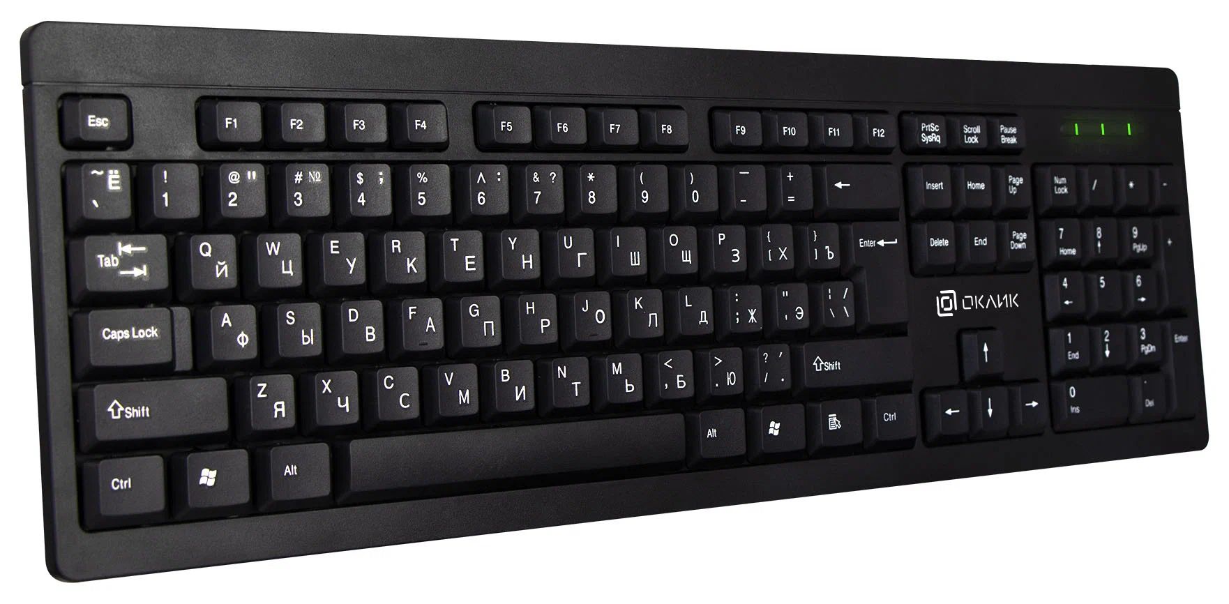 Беспроводная клавиатура OKLICK 95KW Black (1788287)