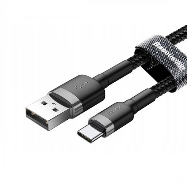 Кабель USB-Type-C Baseus Cafule Gray/Black 2m