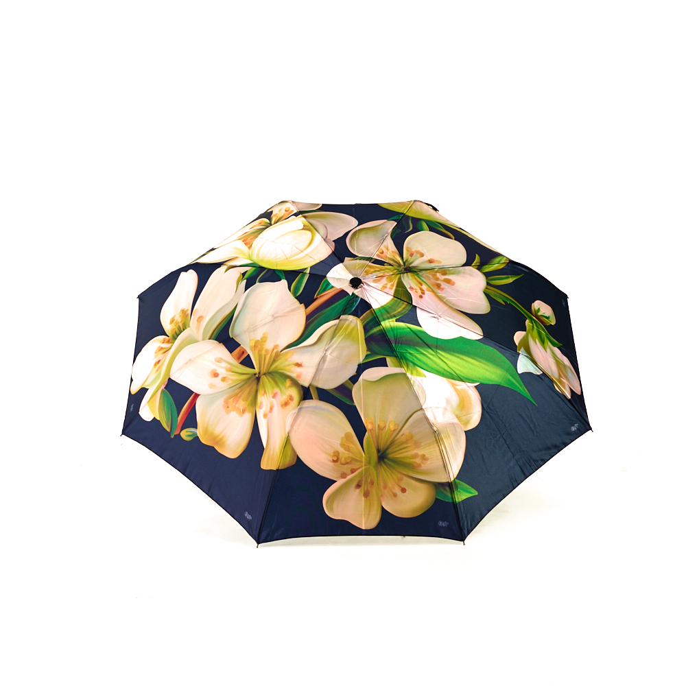 Зонт складной женский автоматический Wrapper Rain WR05390876 черный/белый