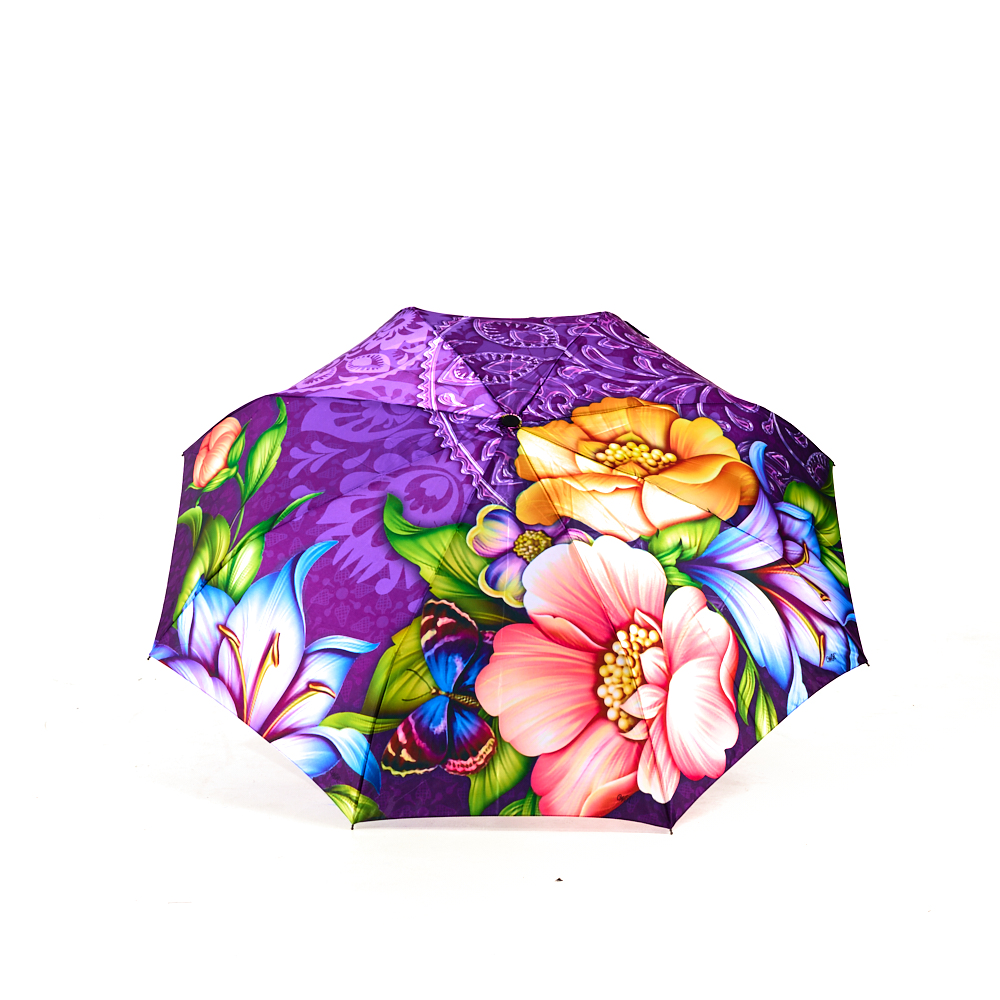 Зонт складной женский автоматический Wrapper Rain WR05390878 фиолетовый