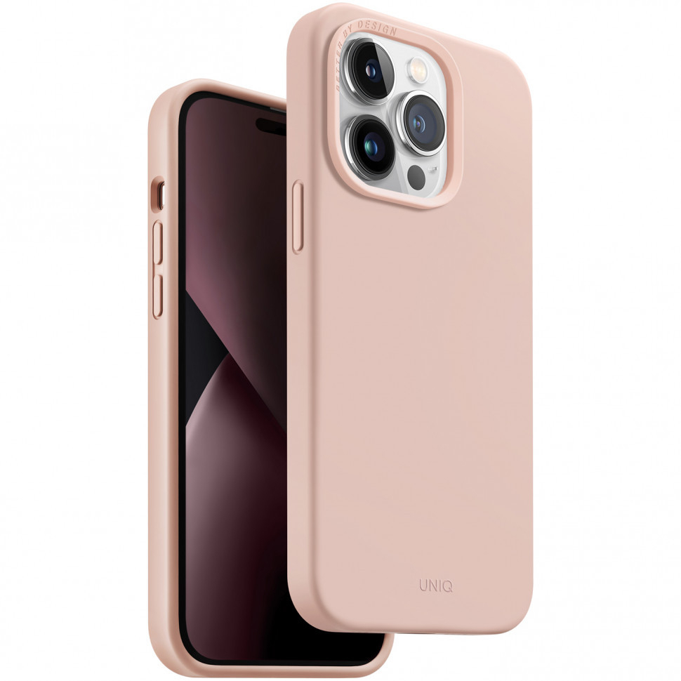 Чехол uniq lino magsafe для iphone 14 pro, розовый (pink) (ip6.1p(2022)-linohmpnk)