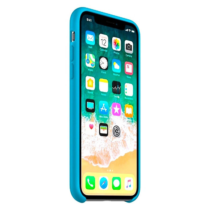 Силиконовый Чехол Silicone Case для iPhone XR, ярко-голубой