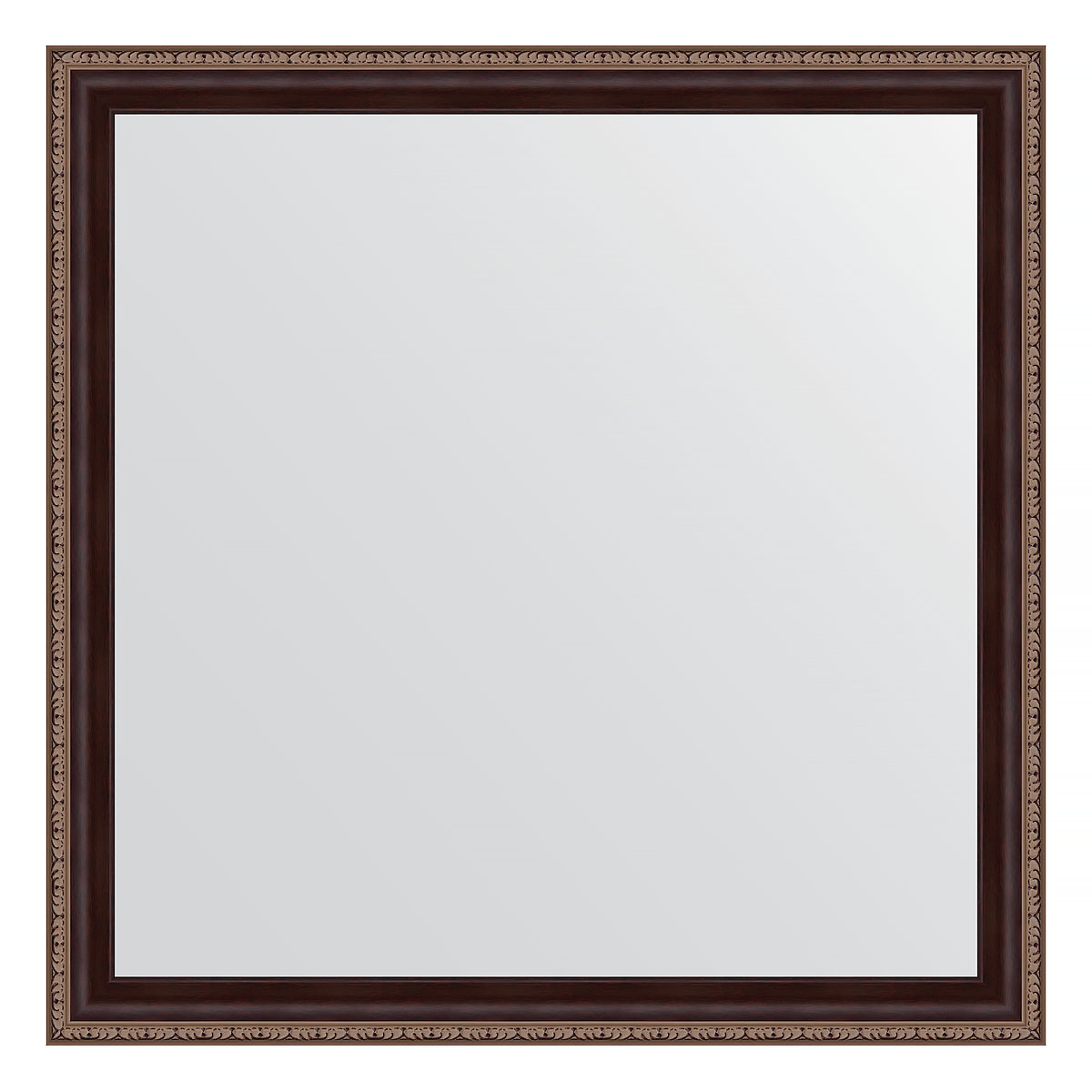 Зеркало в раме 73x73см Evoform BY 3646 махагон с орнаментом