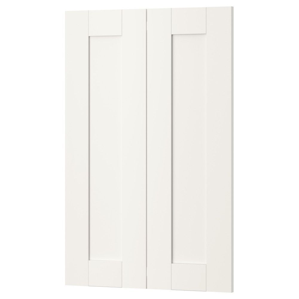 Мебельная дверь IKEA СЭВЕДАЛЬ 503.672.56 белый 80x25 см 2 шт