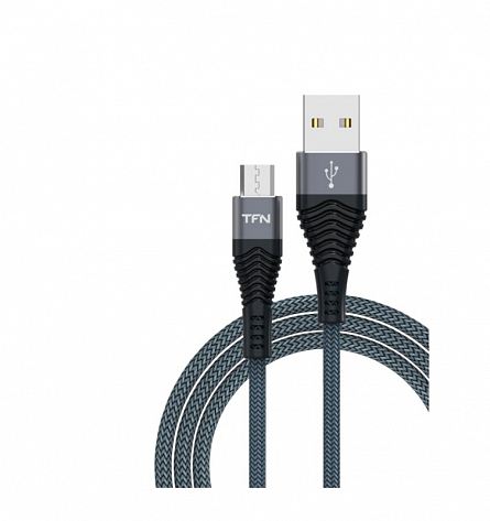 Кабель TFN Forza microUSB 1.0 m (серый)