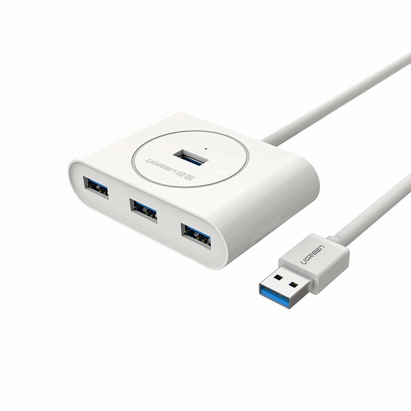 USB-концентратор uGreen USB 3.0 x 4, 1 м, 4-in-1 USB 3.0 Data Hub