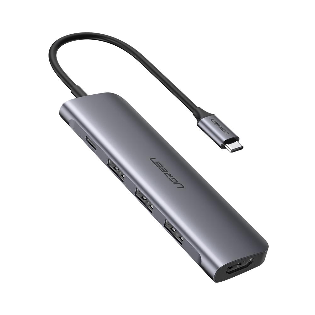 USB концентратор Ugreen 5 в 1 (хаб), 3 х USB 3.0, HDMI, PD