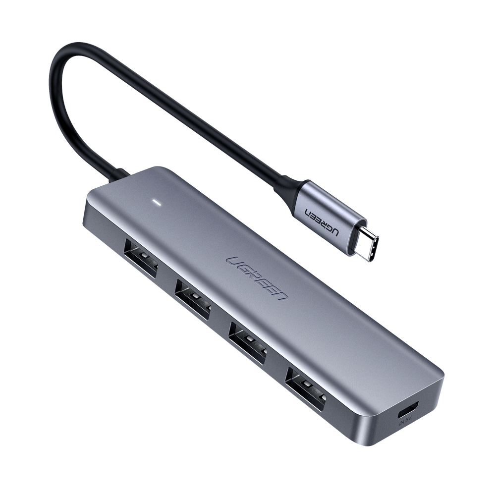 USB-концентратор (хаб) UGREEN 4 в 1 Type C, 4 x USB 3.0 (70336)