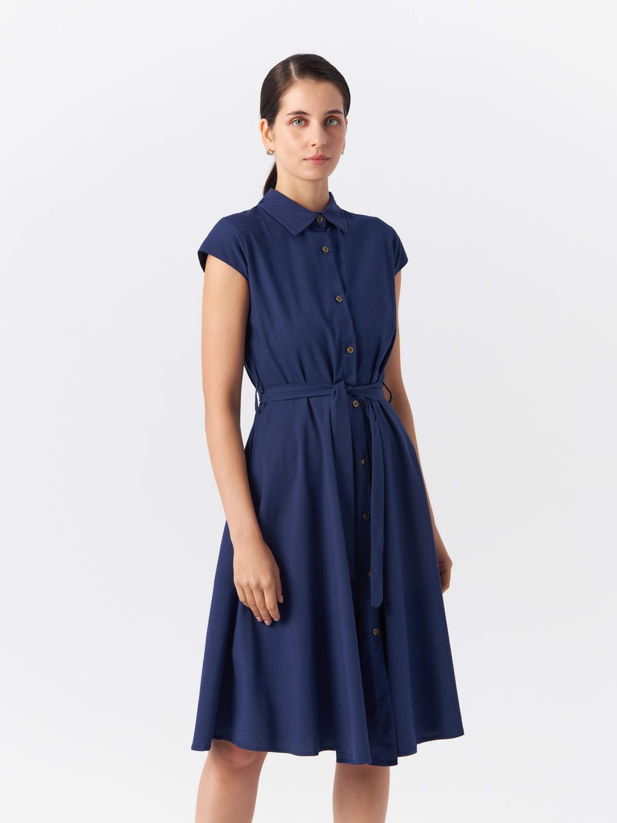 Платье женское Chezalou 416VGN1403 голубое S