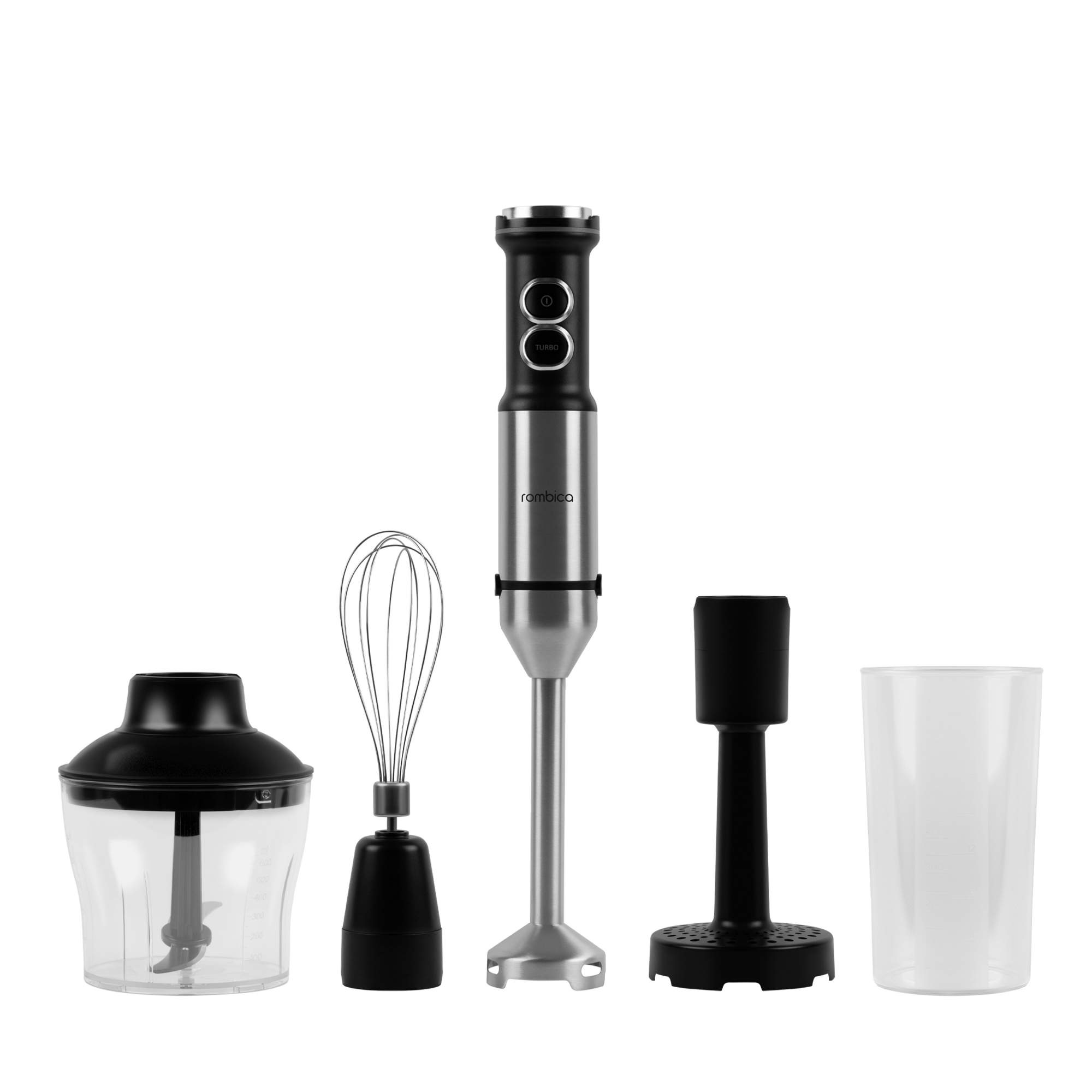 Погружной блендер Rombica myKitchen RMBL-003 серебристый, черный