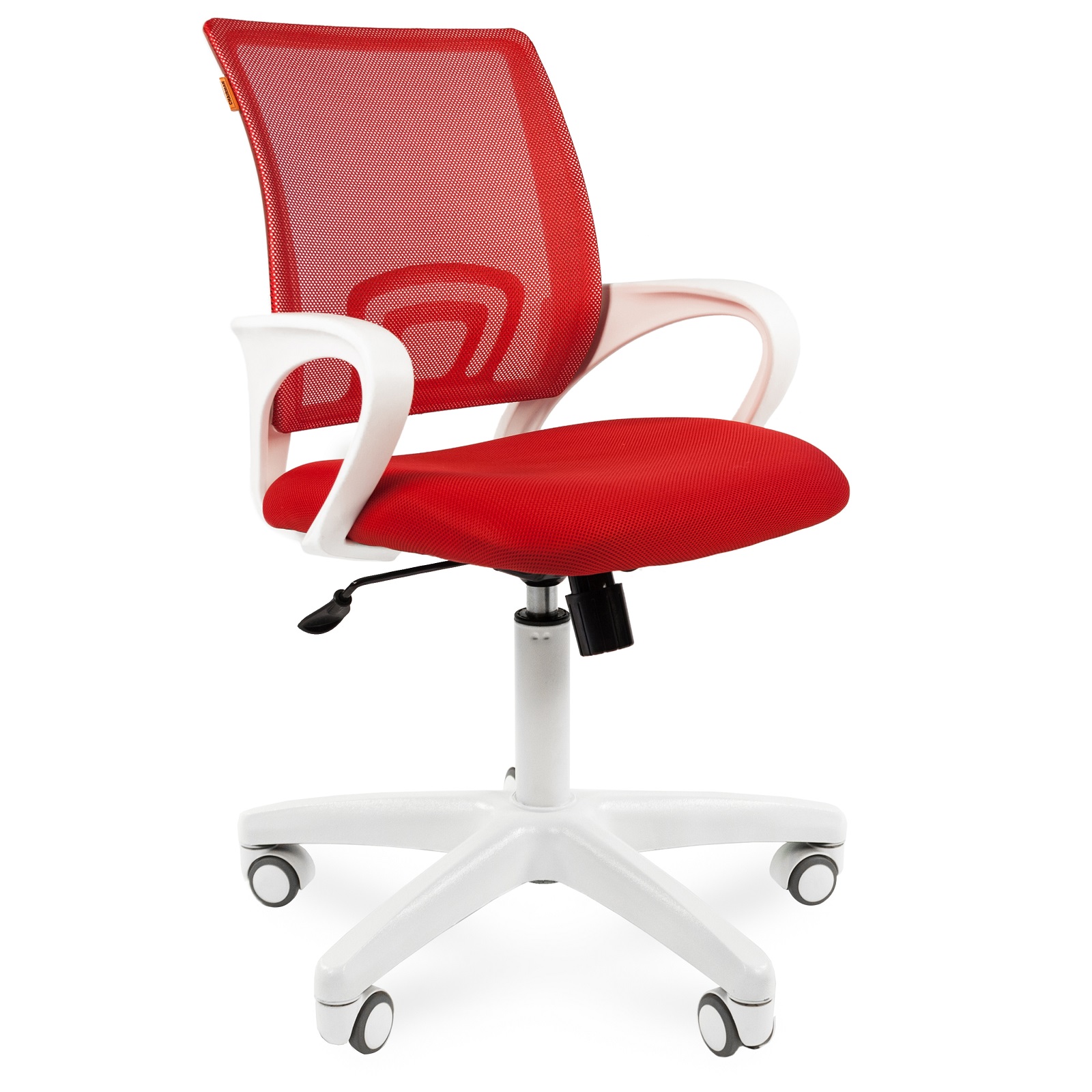 Компьютерное кресло Chairman 696 WHITE красный