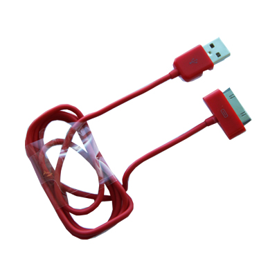 Кабель Apple 30 pin-USB Promise Mobile 1 м красный