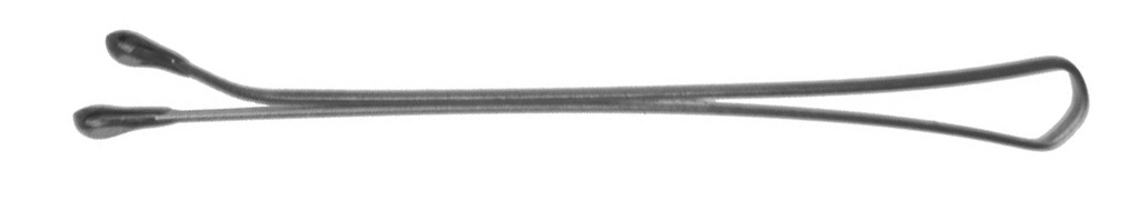 Невидимки 40 мм DEWAL, прямые, серебристые 60 шт./уп. (Цв: Silver)