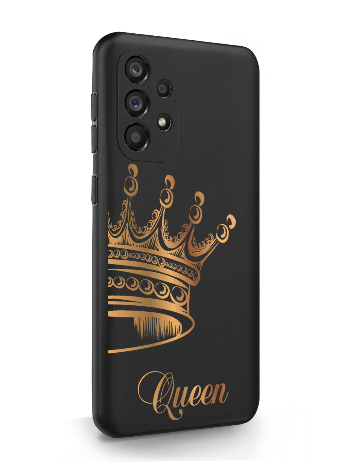 Чехол MustHaveCase для Samsung Galaxy A53 Парный чехол корона Queen, черный