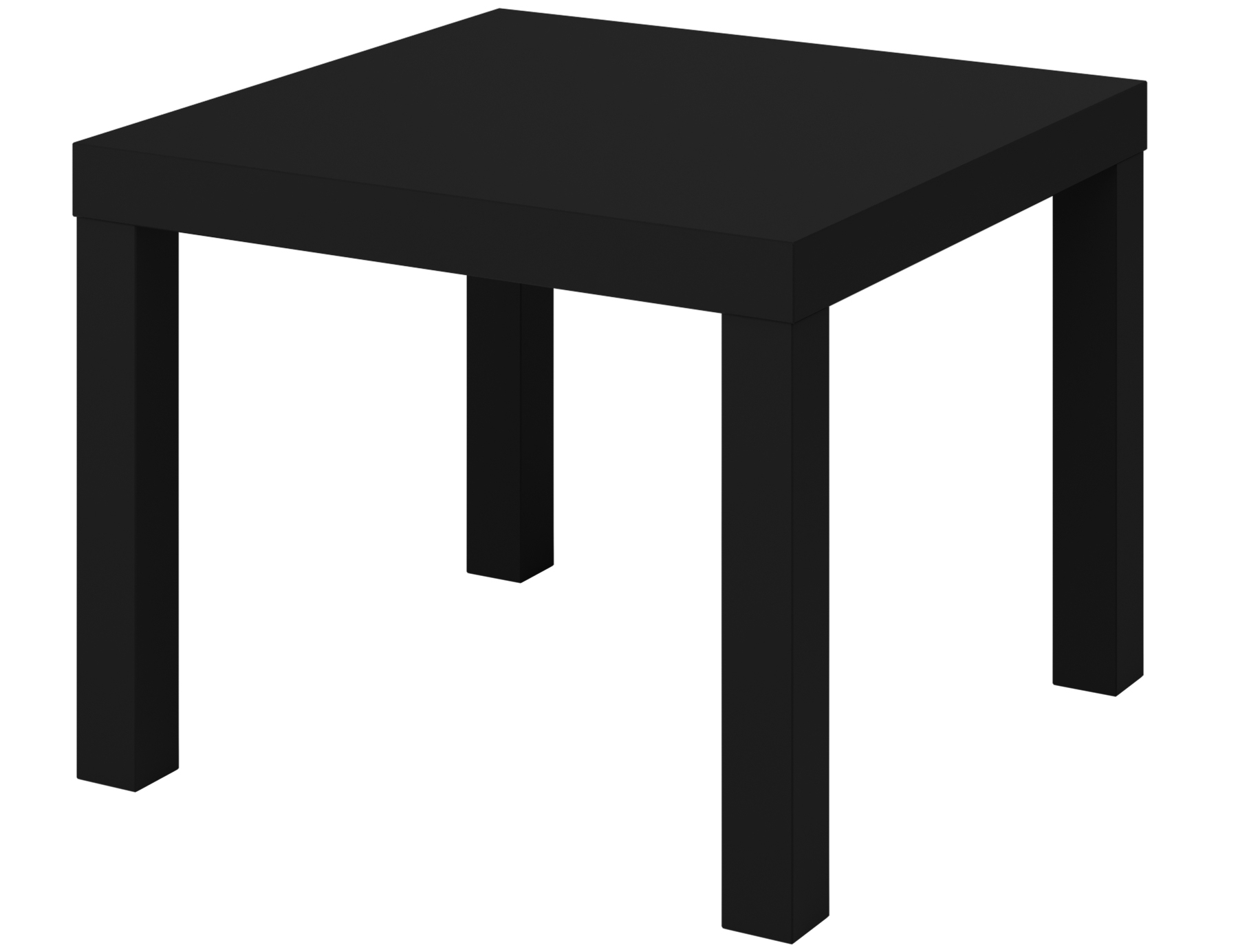 журнальный стол Стим Лайк 55х55 см, цвет Черный
