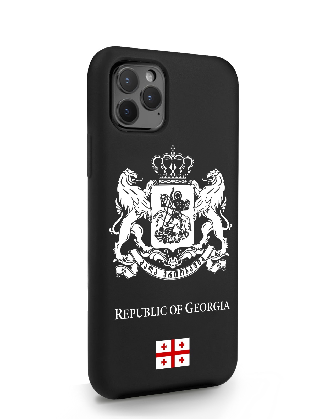Черный SignumCase для iPhone 11 Pro Белый Герб Грузии черный