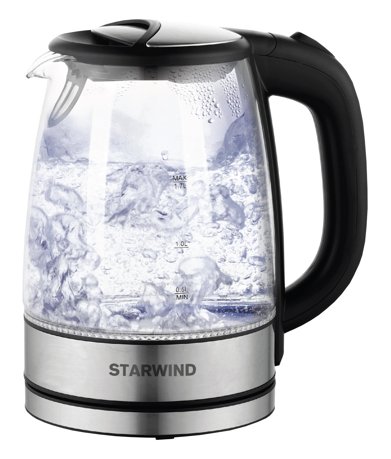 Чайник электрический STARWIND SKG5210 1.7 л Silver, Black