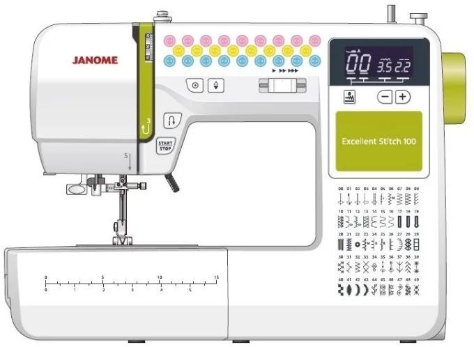 Швейная машина Janome Excellent Stitch 100 White