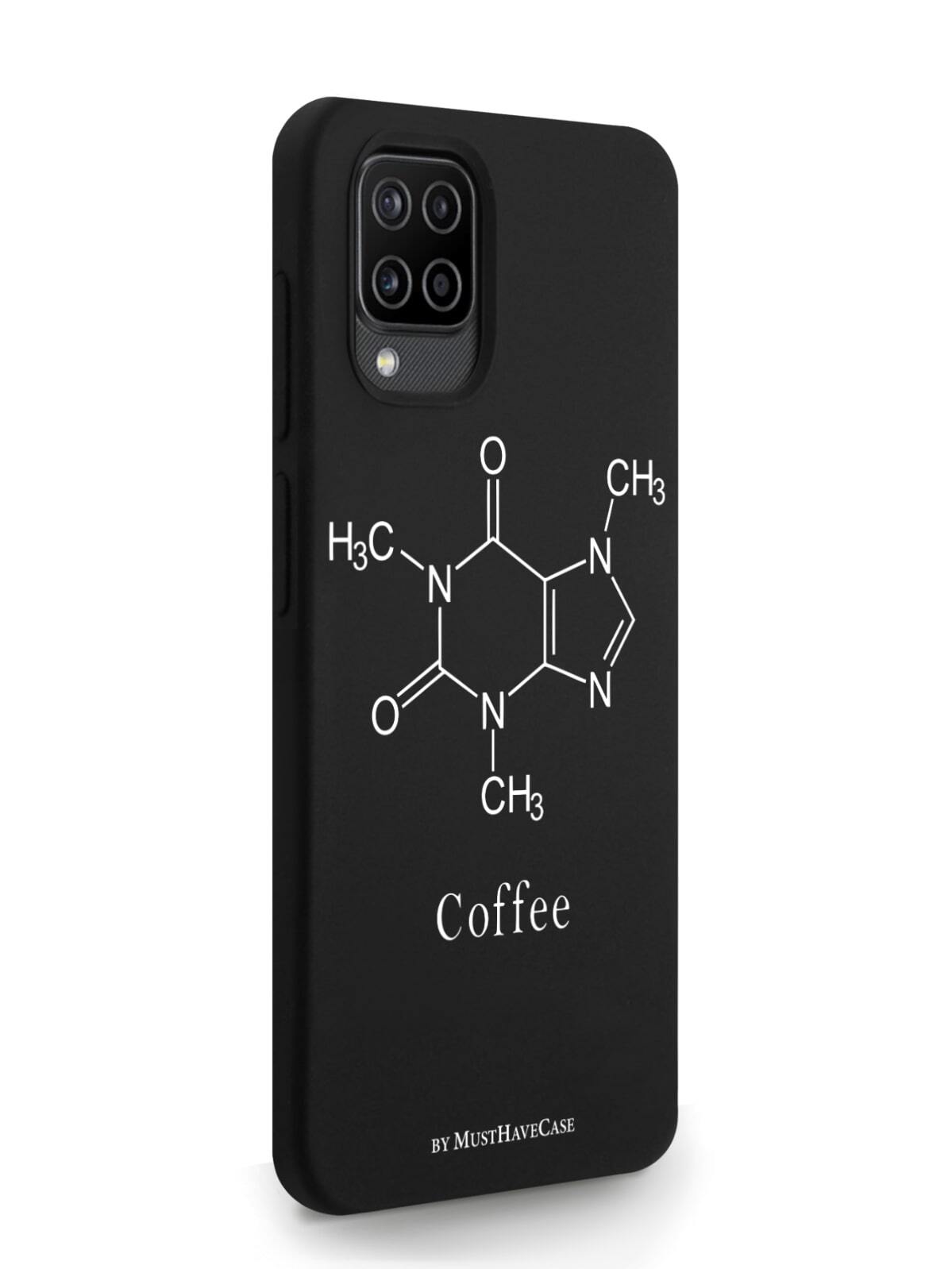 Чехол MustHaveCase для Samsung Galaxy A12 Молекула кофе черный