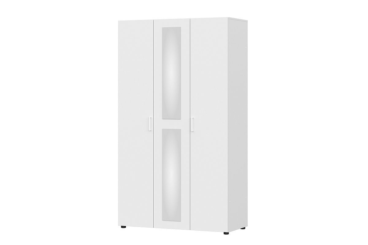 Шкаф трехстворчатый SV-Мебель Токио, белый текстурный, 120см