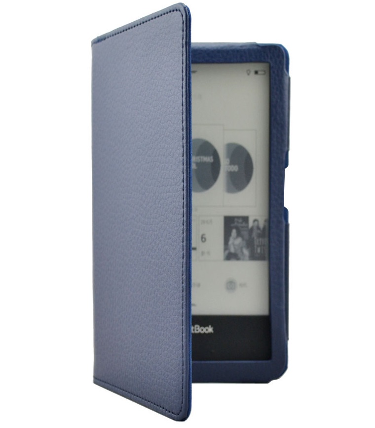 Чехол-обложка MyPads для PocketBook 650 Limited Edition /650 Ultra закрытого типа синий