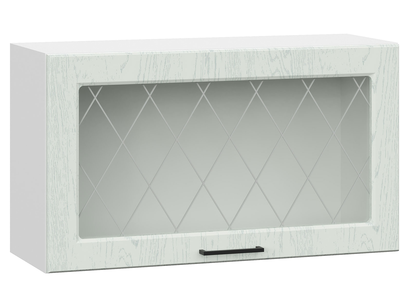 Шкаф СВ-Мебель Грейвуд Белый / Арктик со стеклом 800 мм